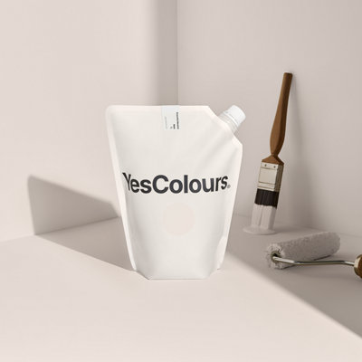 YesColours Graceful Neutral matt emulsion paint, 1 Litre, Premium, Low ...