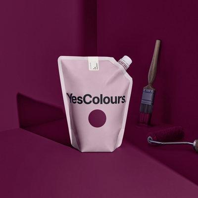 YesColours Loving Pink matt emulsion paint, 1 Litre