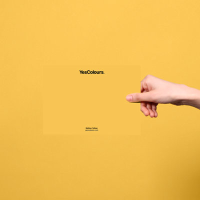 YesColours Mellow Yellow paint swatch, perfect colour match