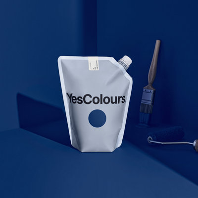 YesColours Passionate Blue matt emulsion paint, 2 Litres, Premium, Low ...