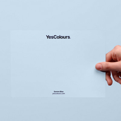 YesColours Serene Blue paint swatch, perfect colour match | DIY at B&Q