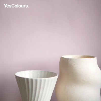 YesColours Serene Pink matt emulsion paint, 5 Litres
