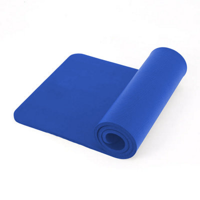 Yoga Mat Extra Thick 15mm Non-Slip Pilates -blue