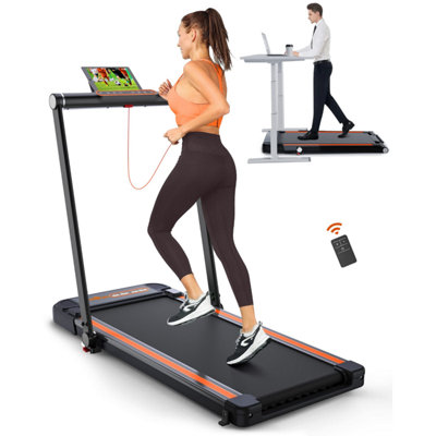 Yohood 2 in 1 Folding Treadmill 2.25 HP with Adjustable Speeds 1-12kmh ...
