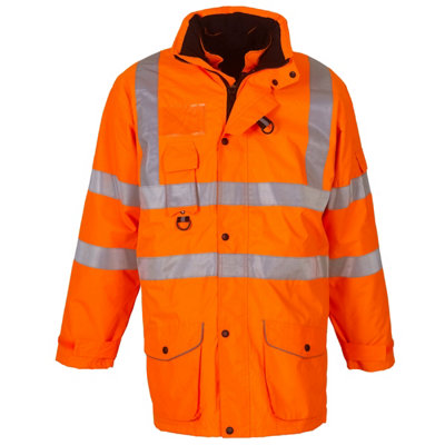 Yoko Hi Vis Multi-Function Breathable & Waterproof 7-In-1 Jacket (Pack ...