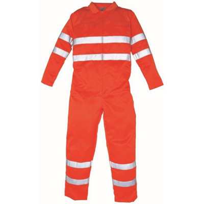 Yoko Hi-Vis Polycotton Coverall / Mens Workwear
