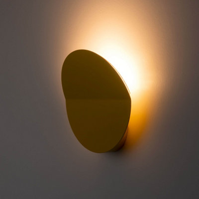Yolk yellow diffuser wall light