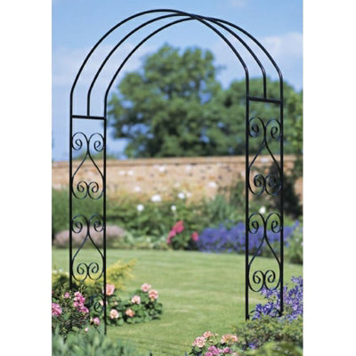 YORC Modern Metal Rose Arch Arbour 1524mm Wide x 2032mm High YRA60