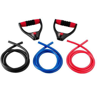 York Fitness Deluxe Resistance Tube Set for Total Body Workout