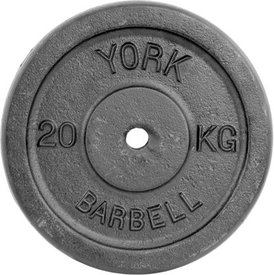 York Fitness Single Cast Iron Plate Weight Plate Home Gym Equipment ...