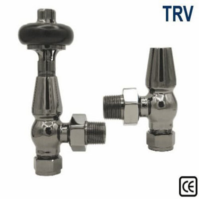 York Thermostatic Radiator Valves - Black Nickel | DIY at B&Q
