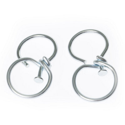 You Garden - 1 x Pack of 2 Easy Turn Hanging Basket Plant Hooks with ...