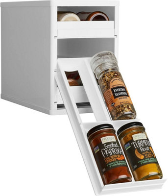 YouCopia MiniStack Spice Rack Drawer 12 Bottle Capacity Cabinet Organiser