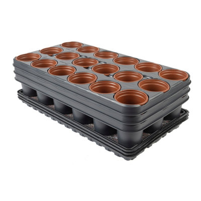 YOUGARDEN, COMPLETE SHUTTLE AND WATERING TRAY KIT WITH CAPILLARY MATTING