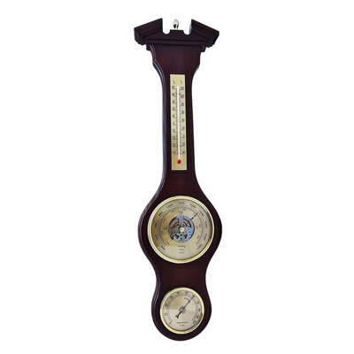 Youshiko Traditional Large 3 in 1 Weather Station Combined Barometer ...