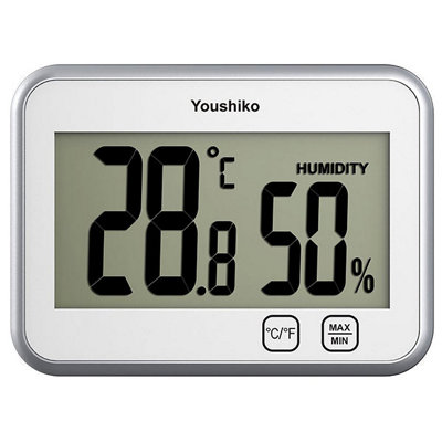 Youshiko YC9060 Digital Thermometer Hygrometer with Touch Buttons | DIY ...