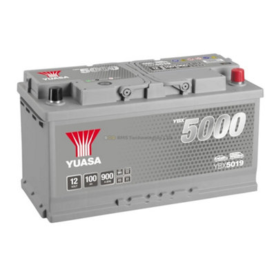 Yuasa YBX5019 Silver High Performance Car Battery: Type 019