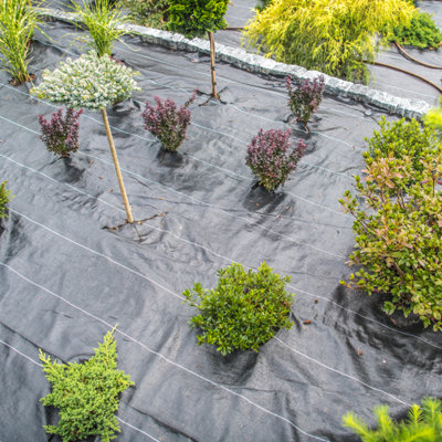 Yuzet 2m x 100m 100g Weed Control Ground Cover Membrane Fabric Heavy Duty