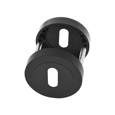 Z702 Matt Black Escutcheon Set With Threaded Lock Cover and Rose ...