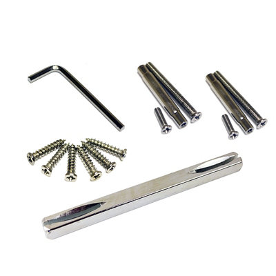 Z747 Lever Rose Polished Chrome Door Handles, Modern Flat Lever Design ...