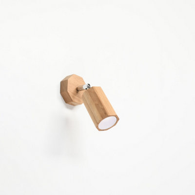 Zake Wood Bronze 1 Light Classic Wall Light