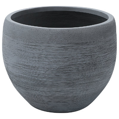 ZAKROS Plant Pot 50 cm Ceramic Grey