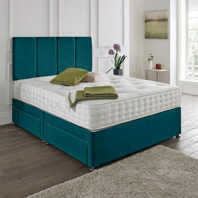Zanzibar headboard Divan Set , 2 Drawer on same side With Sprung 1500 ...