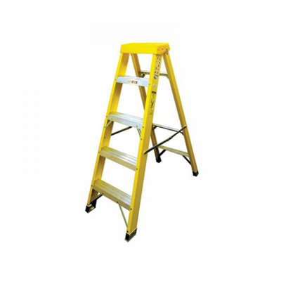 Zarges 300515 Fibreglass Swingback Steps Open, 1.33m Closed 1.47m 5 ...