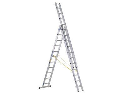 Zarges 44840 D-Rung Combination Ladder 3-Part 3 x 10 Rungs ZAR44840 ...
