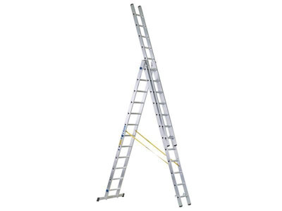 Zarges 44842 D-Rung Combination Ladder 3-Part 3 x 12 Rungs ZAR44842 ...