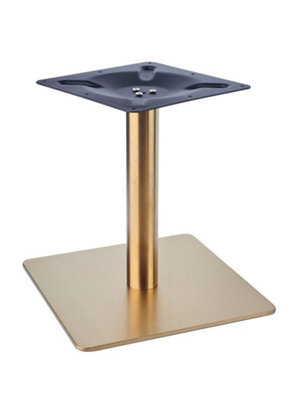 Zavon Brass Steel Large Square Table Base Coffee | DIY at B&Q