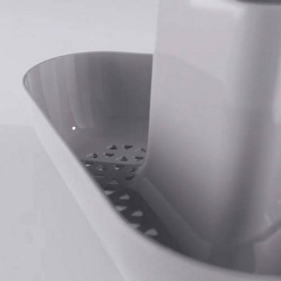 ZEAL MELAMINE SINK CORNER TIDY FRENCH GREY