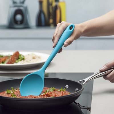 Zeal Silicone Cooking Spoon 28cm, Aqua
