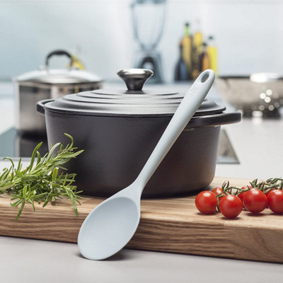 Zeal Silicone Cooking Spoon 28cm, Duck Egg Blue