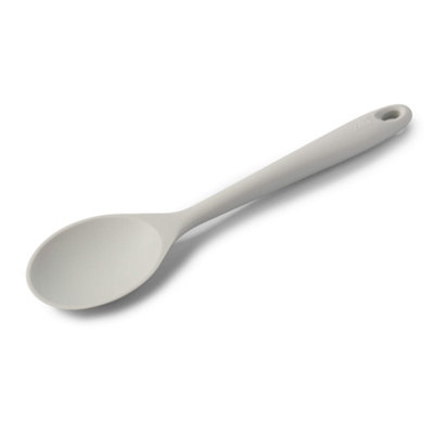 Zeal Silicone Cooking Spoon 28cm, French Grey | DIY at B&Q