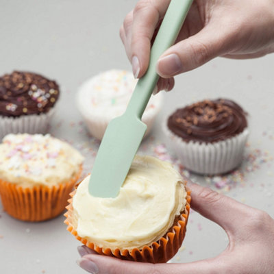 Zeal Silicone Mini Baking Spatula, Sage Green | DIY at B&Q