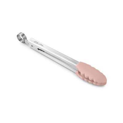 Zeal Silicone Small Cooking Tongs, 20cm, Rose Pink | DIY at B&Q