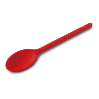 Zeal Traditional Silicone Cooking Spoon 30cm, Red | DIY at B&Q