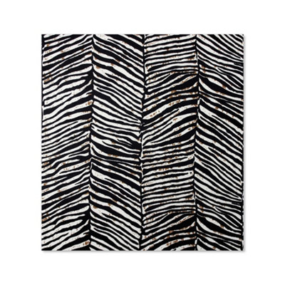 Zebra Pattern Premium Glass Kitchen Splashback W700mm x H650mm