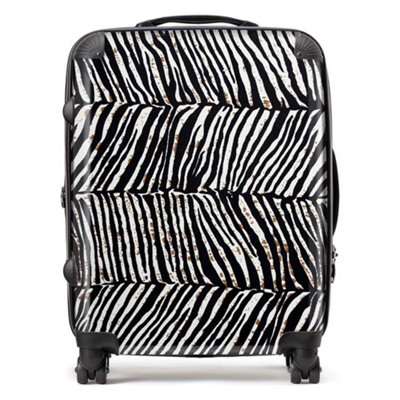 Zebra Pattern Suitcase - Large