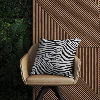 Zebra Texture Pattern Outdoor Cushion 60cm x 60cm