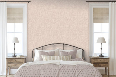 Zed Decor Rose Pink Textured Linen Wallpaper - Subtle Sheen Bounces ...