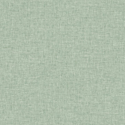 Zed Decor Sage Green Textured Linen Wallpaper - Subtle Sheen Bounces ...