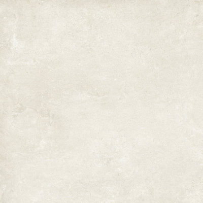 ZEN MATT IVORY CONCRETE EFFECT PORCELAIN OUTDOOR TILE PACK OF 7 TILES 5 ...