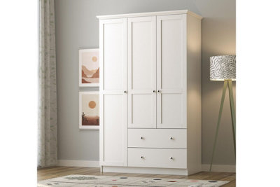 Wardrobe with side drawers store