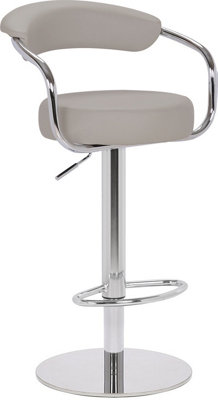 Zenith Deluxe Kitchen Bar Stool, Footrest, Height Adjustable Swivel Gas ...