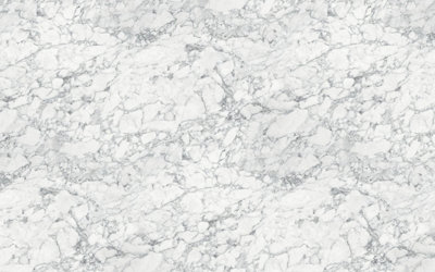 Zenith Kitchen Splashback - Marmo Bianco - 3000mm x 600mm x 9mm