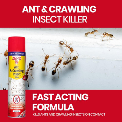 Zero In Ant & Crawling Insect Killer 300ml x 2 Pack Fast-Acting Spray ...