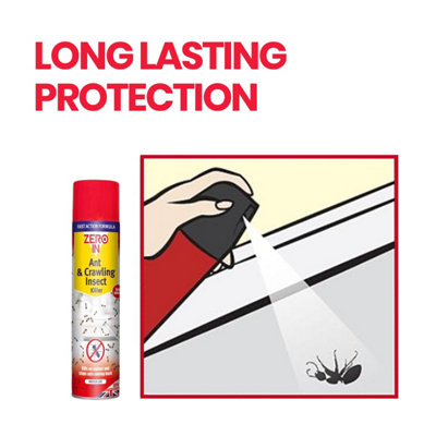 Zero In Ant & Crawling Insect Killer 300ml x 2 Pack Fast-Acting Spray ...