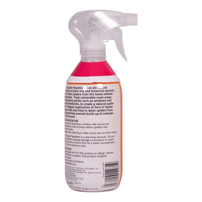 ZERO IN SPIDER REPELLENT SPRAY READY TO USE INSECT DETERRENT FRESH MINT ...